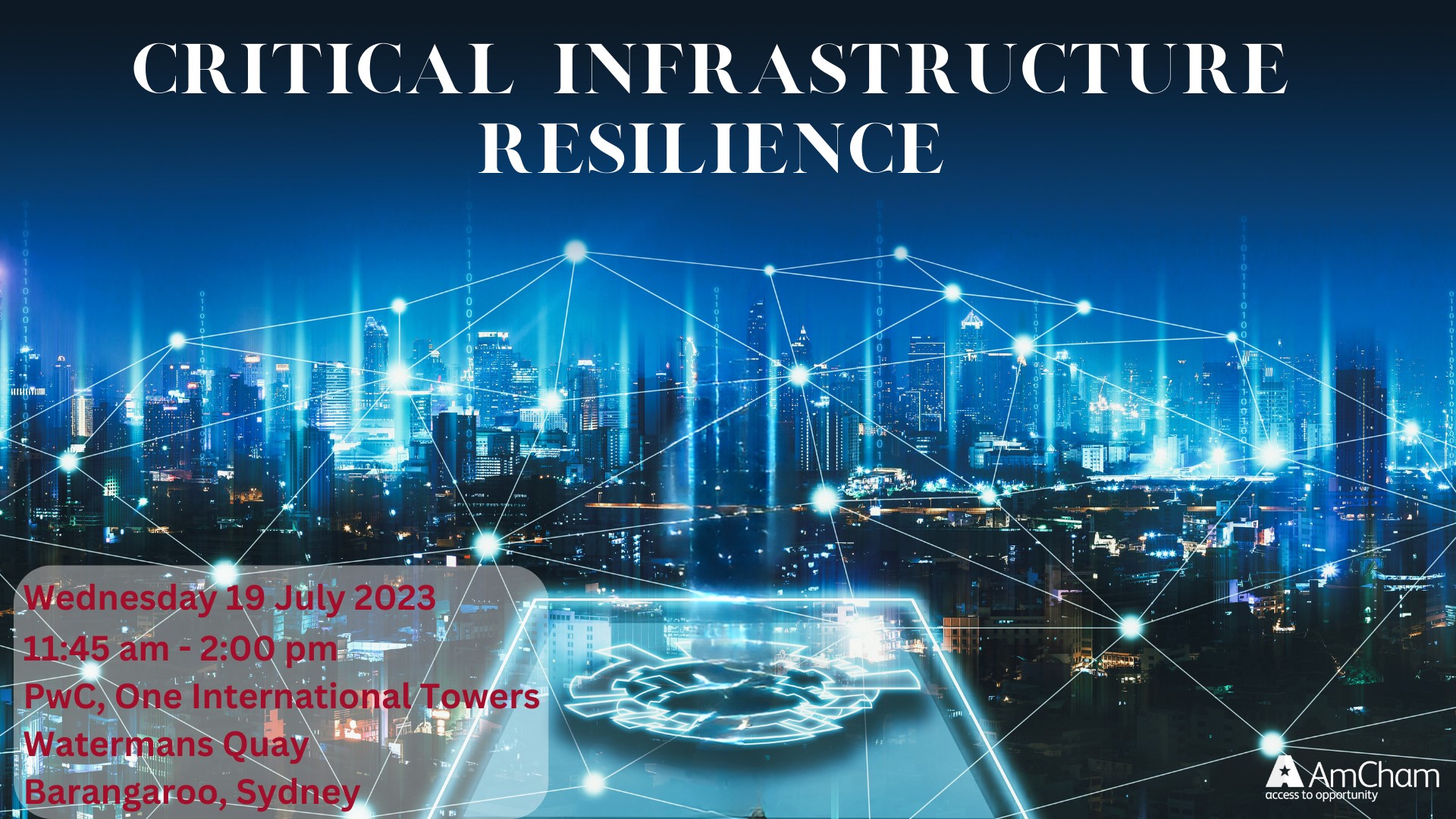 *CANCELLED*Safeguarding Australia's Critical Infrastructure - AmCham AU